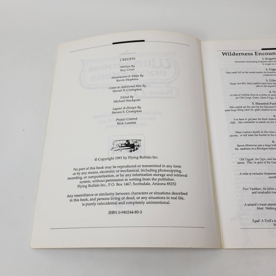 Wilderness Encounters - Flying Buffalo #8561 | eBay