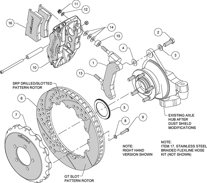 Wilwood Superlite 6R Front Big Brake Kit,Fits Subaru Impreza WRX,13 ...