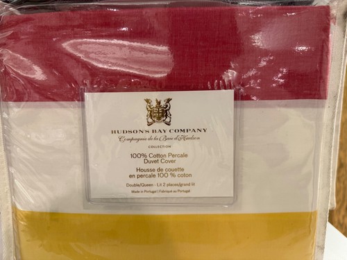 HUDSON’S BAY COMPANY - HBC STRIPES DUVET COVER - DOUBLE/QUEEN - 100% ...
