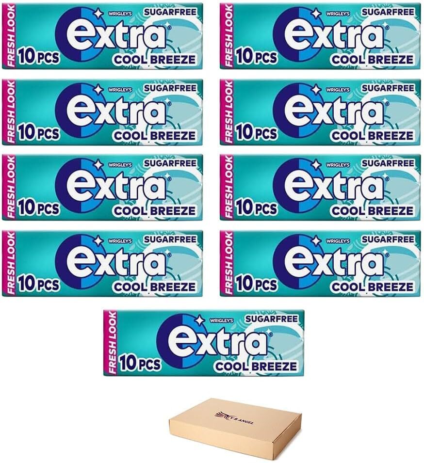 Extra Chewing Gum 9 x Sugar Free Selection Fresh Bulk box All Mix ...