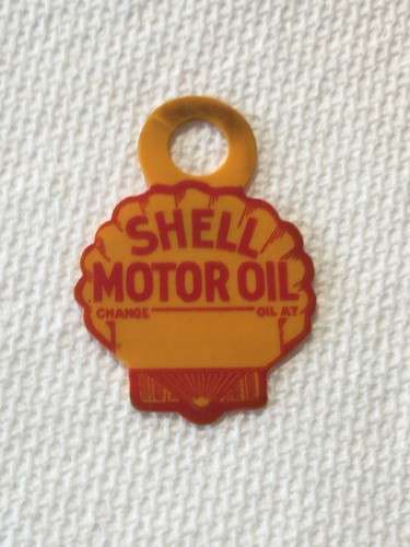 Vintage Original Shell Oil Split Ring Dipstick Change Reminder, Service ...
