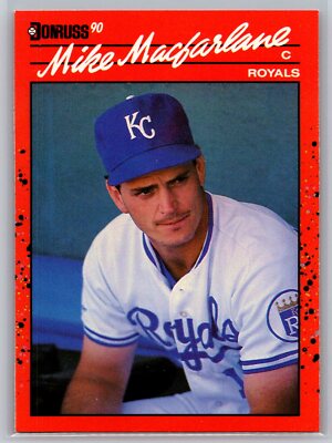 1990 Donruss Baseball #498 Mike Macfarlane Kansas City Royals | eBay