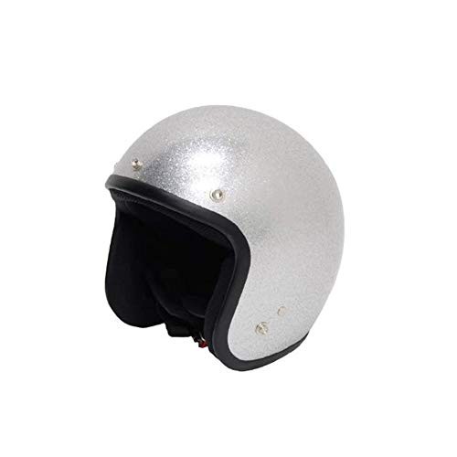 NBS JAPAN Helmet Small Jet KC-300M Color Silver/Glitter for sale online ...