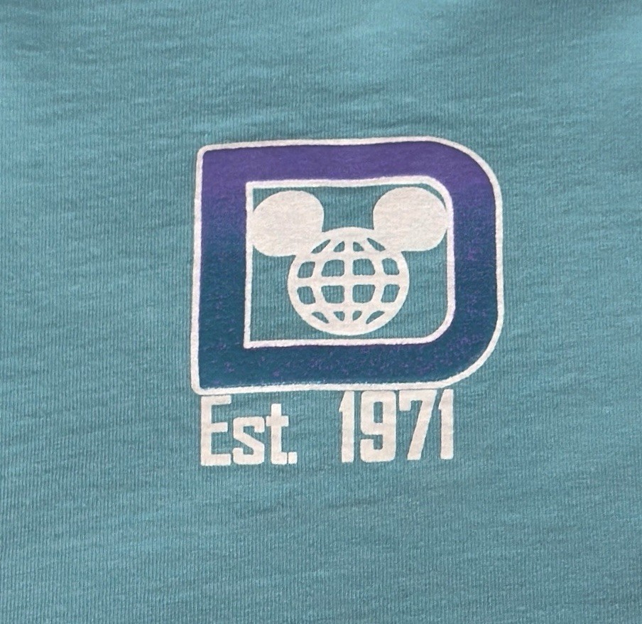 Walt Disney World Aqua Blue-Green and Purple Spirit Jersey Adult Size ...