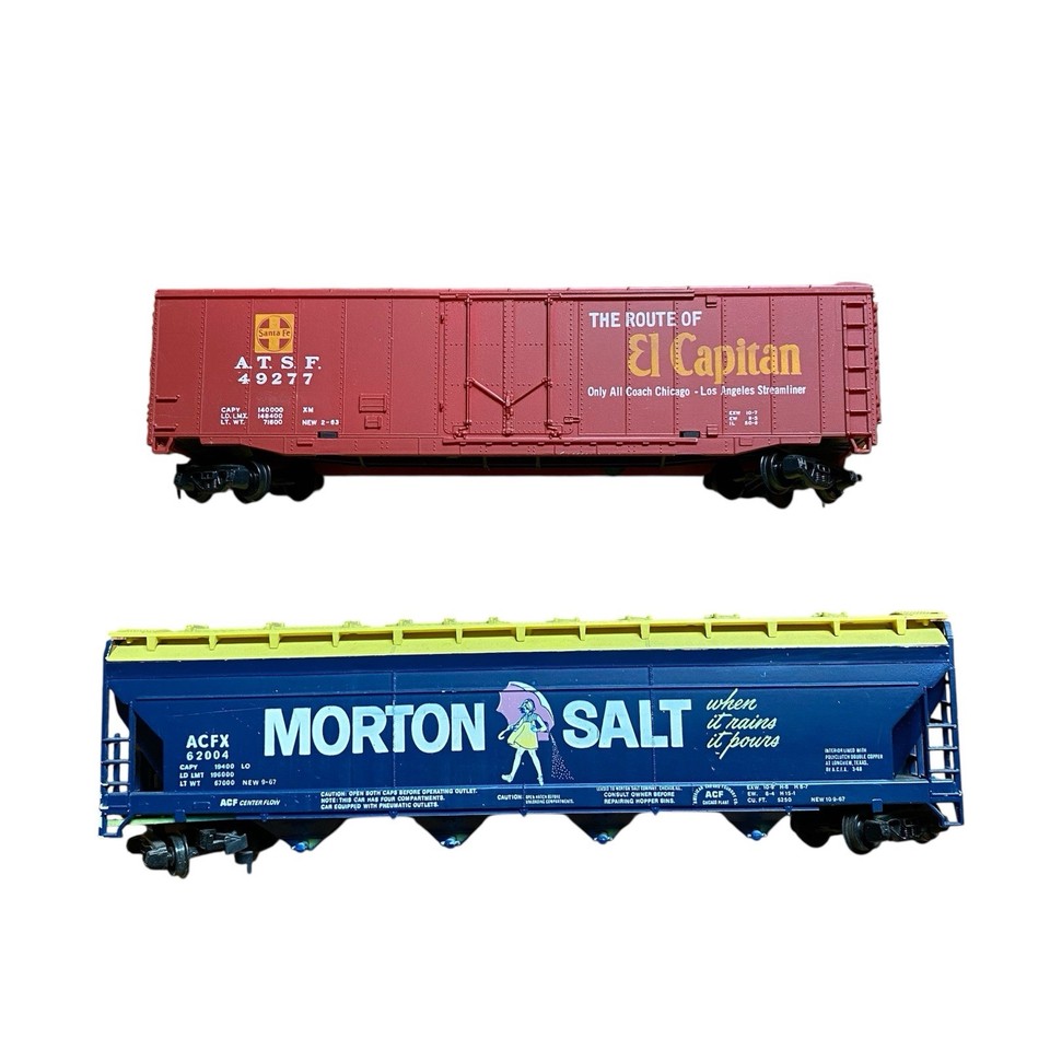 Vintage Lot of 2 Tyco Train Engines Morton Salt/El Capitan | eBay