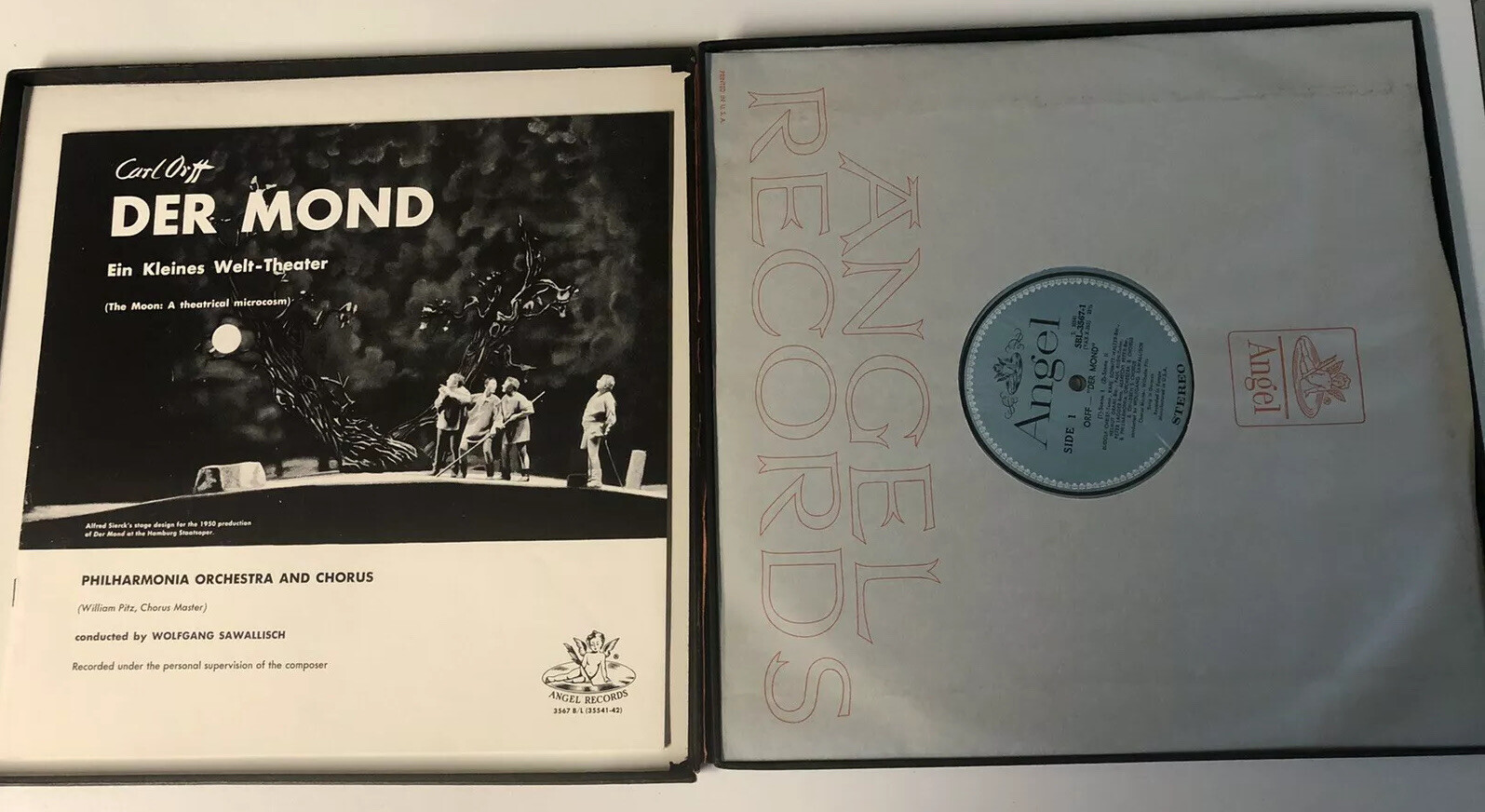 Carl Orff Der Mond- 2 LP Box Set-ANGEL # 3567 w/Libretto | eBay