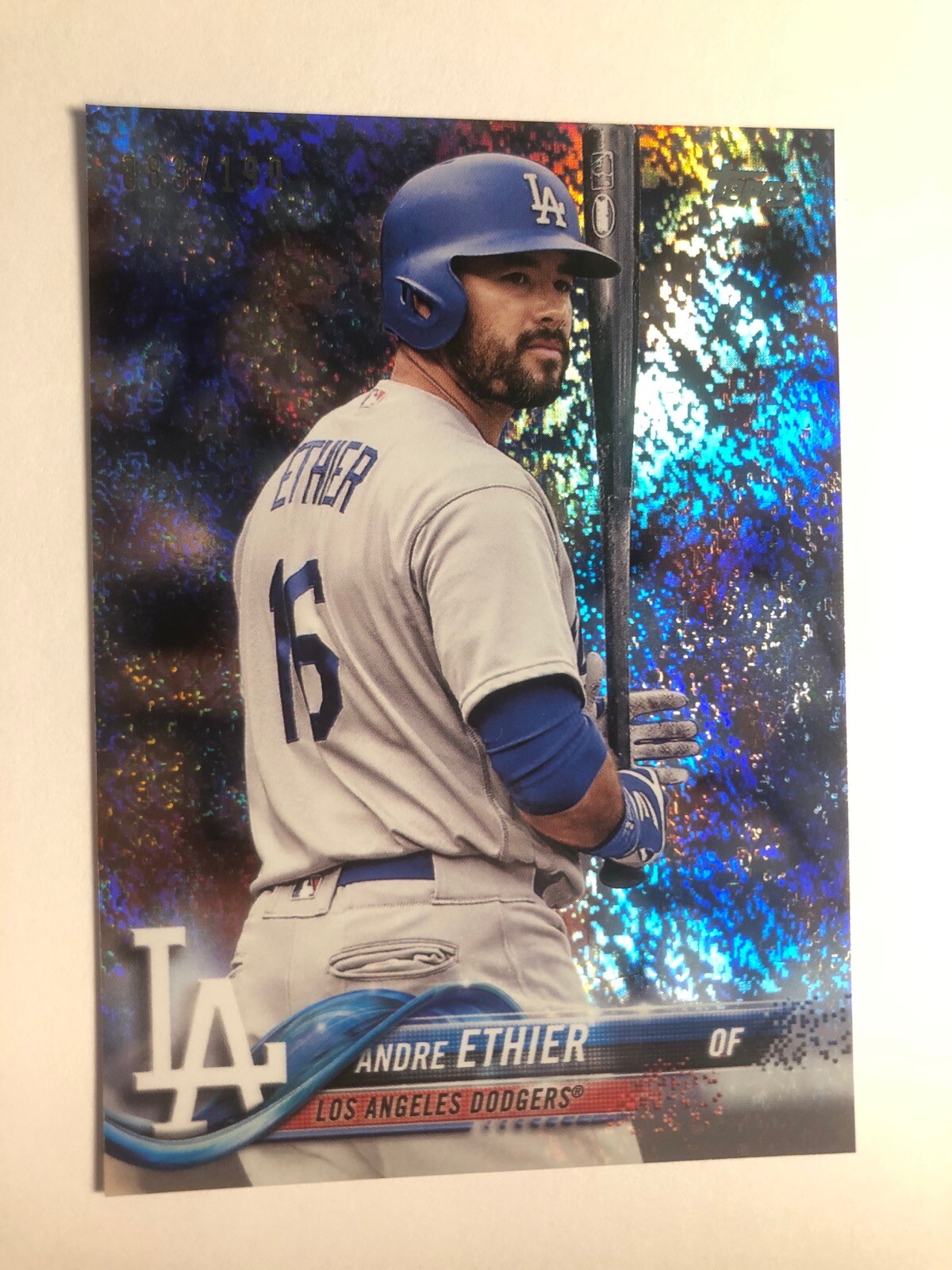 2018 Topps Factory Set Foilboard Sparkle Parallel /190 Andre Ethier ...