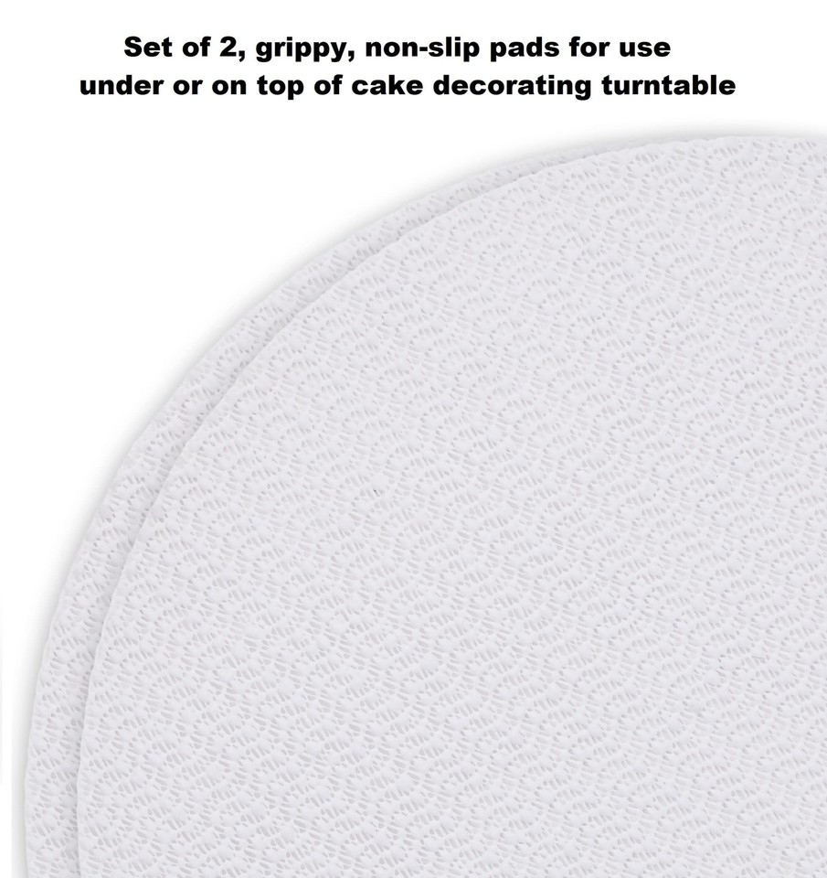 Set of 2 Non-Slip Pads Reusable Food Safe Plastic 12-Inch Diameter ...
