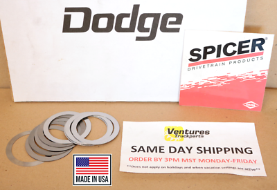 Dodge Durango Dakota Dana 35 Front Carrier Shim Kit 1997-1999 OEM Dana ...