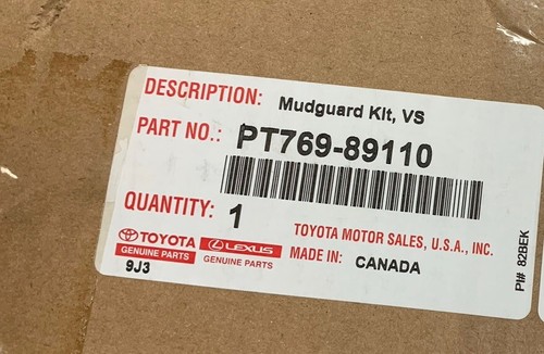 2010-2024 Toyota 4Runner Splash Mud Guards | PT769-89110 | Genuine OEM