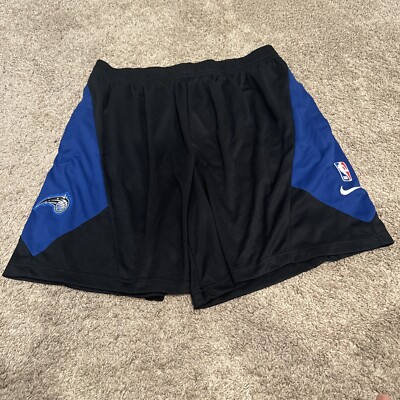 Nike Dri-Fit NBA Orlando Magic Practice Shorts Black Blue Sz XLarge New ...