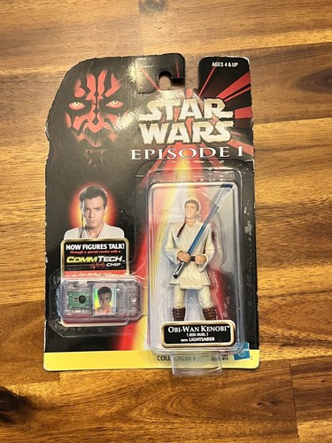 Hasbro Star Wars Episode 1 Obi-Wan Kenobi Jedi Duel Action Figure 1998 ...