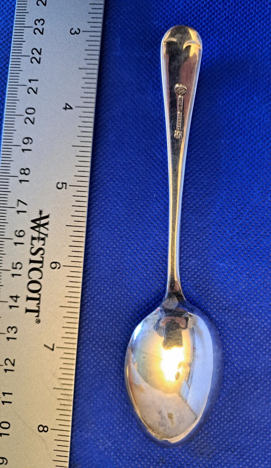Trevor Silver Plate Demitasse Spoon VTG English Youth Spoon SWRI Crown ...