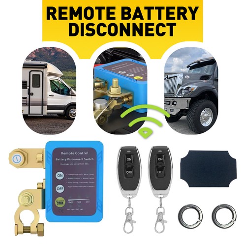 12V 240A Battery Kill Switch Remote Battery Disconnect Switch for Auto ...