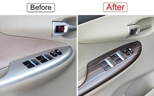 For Toyota Corolla 2007-2013 Peach Wood Glass Window Lifting Panel ...