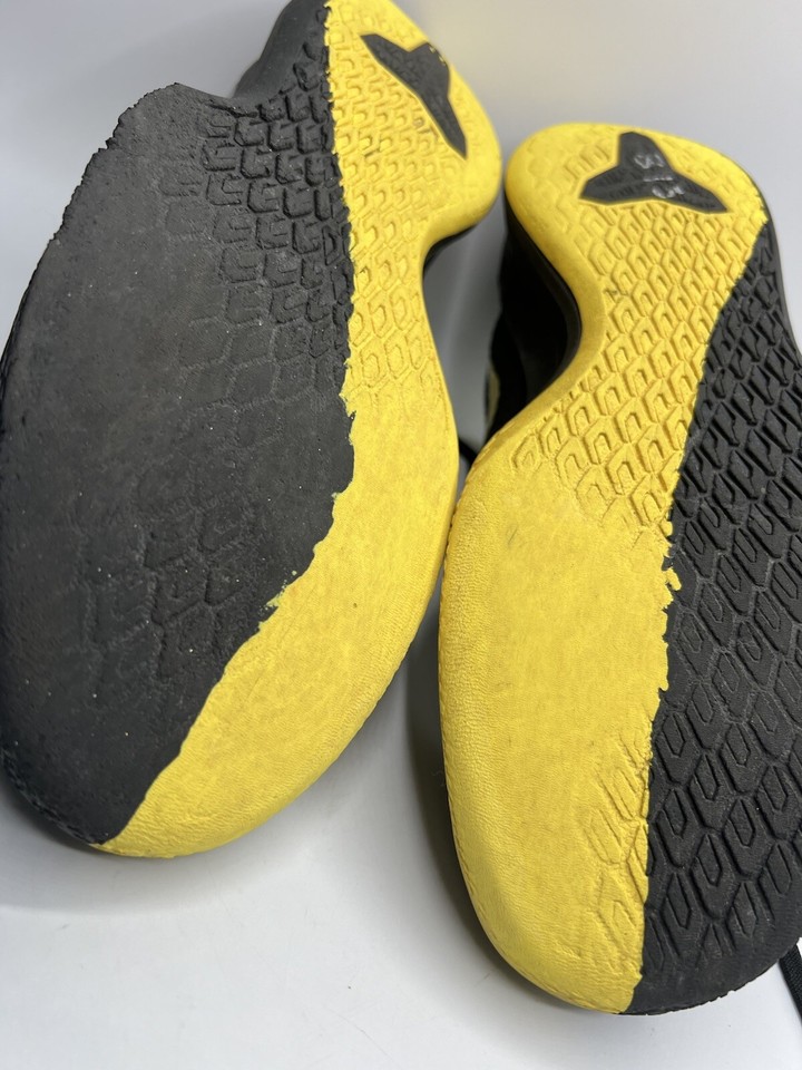 Nike Mamba Focus Black Optimum Yellow Basketball Shoes Men's Size 9 ...