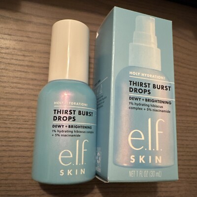 e.l.f. Skin Holy Hydration Thirst Burst Drops Dewy +Brightening NEW 1 ...