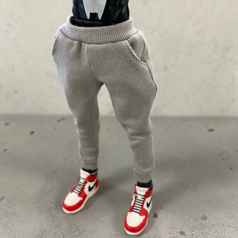 MO-SPT-GY: 1/12 Grey Jogging Pants for 6" slim action figure body | eBay