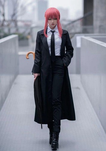 Anime Chainsaw Man Makima Cosplay Costume Uniform Suit Women Halloween