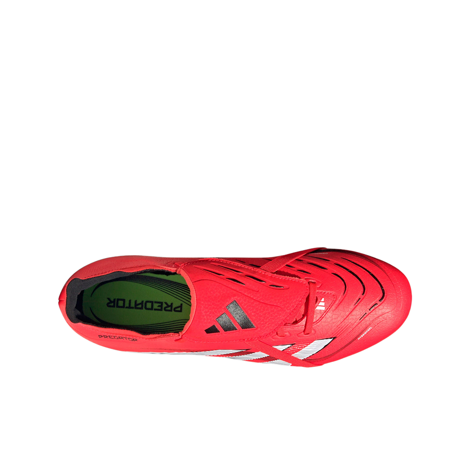 Adidas Predator League Foldover Tongue FG MG Lucid Red Cloud White ...