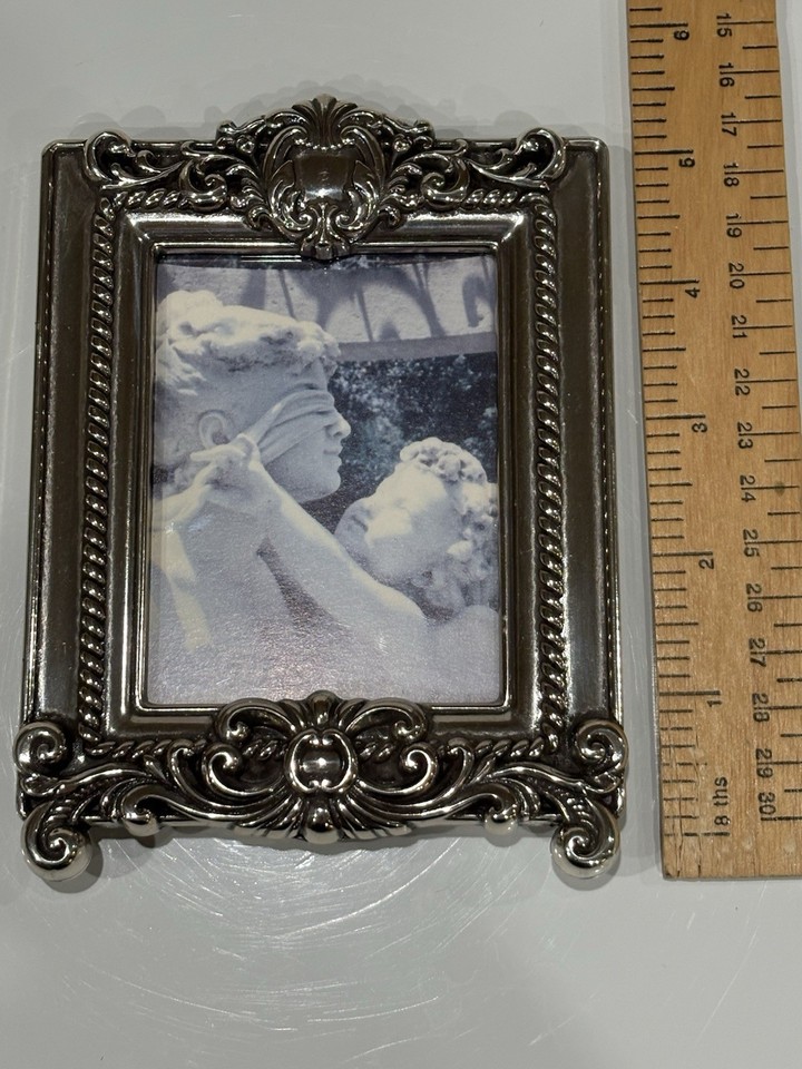 Brighton Silver Frame 4”x6” Tall New Old Stock For 2.5” X 3” Photo ...