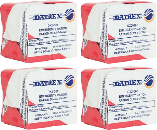 DATREX 2400 Calories Emergency Food Ration MRE Bars - 12 Bars / 4-PACKS ...