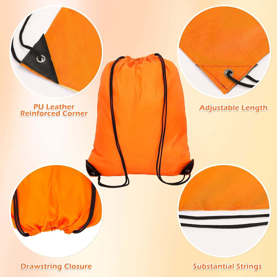 30Pcs Drawstring Backpack Bulk Drawstring Bags Cinch Sack Bag Nylon ...