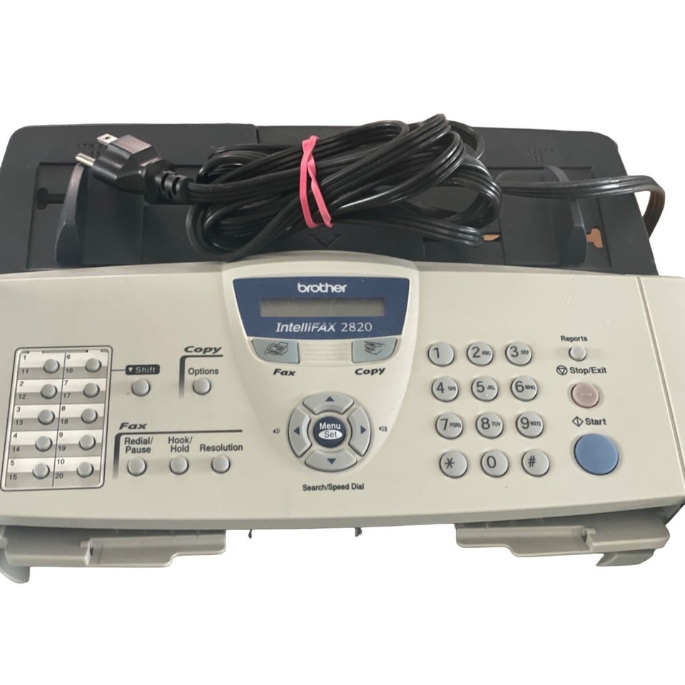 Brother Intellifax 2820 Fax Copy Machine Fascimile FAX-2820 Tested ...