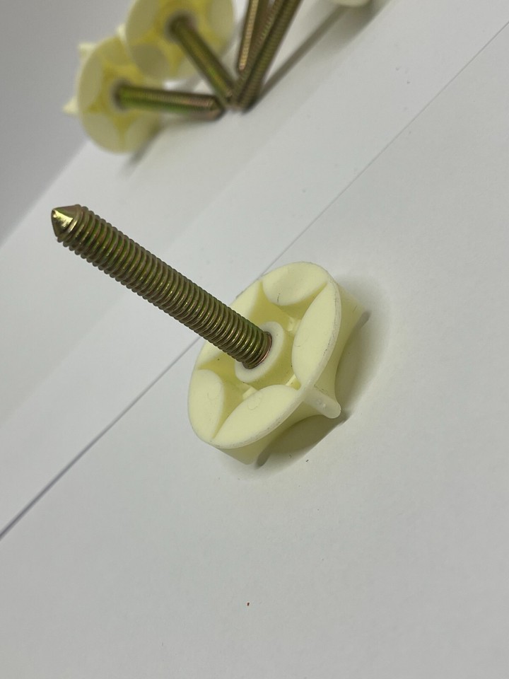 M8 HEADBOARD BOLTS SCREWS WITH FIXED WASHERS FIXINGS FOR DIVAN BED 50mm ...