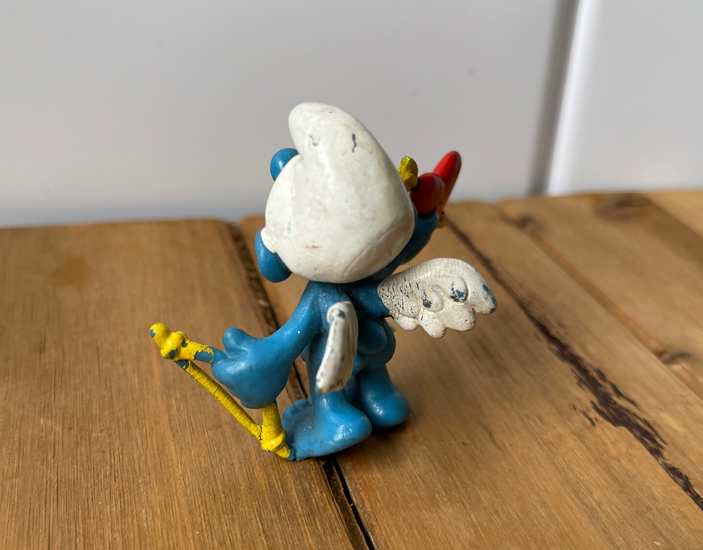 Vtg 1981 Schleich Peyo Portugal Valentine Cupid Smurf Plastic ...
