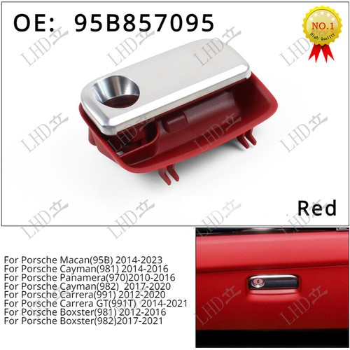 1x Red Glove Box Storage Box Handle For Porsche Macan Cayman Panamera ...