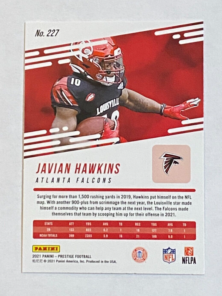 2021 Panini Prestige Rookie Card #227 Javian Hawkins Atlanta Falcons | eBay