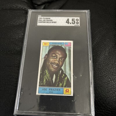 1969 Panini Campioni Dello Sport #361 Joe Frazier Boxing Card SGC 4.5 ...