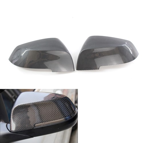 Pair of M3 Style Mirror Covers Carbon Fiber Fits BMW F30 F32 2013-2017 ...
