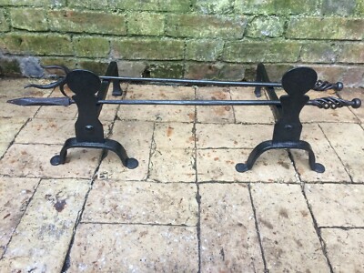 Fireplaces & Mantels - Irons Andirons Fire Dogs