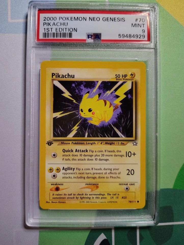 Pikachu Neo Genesis First Edition PSA 9 | eBay