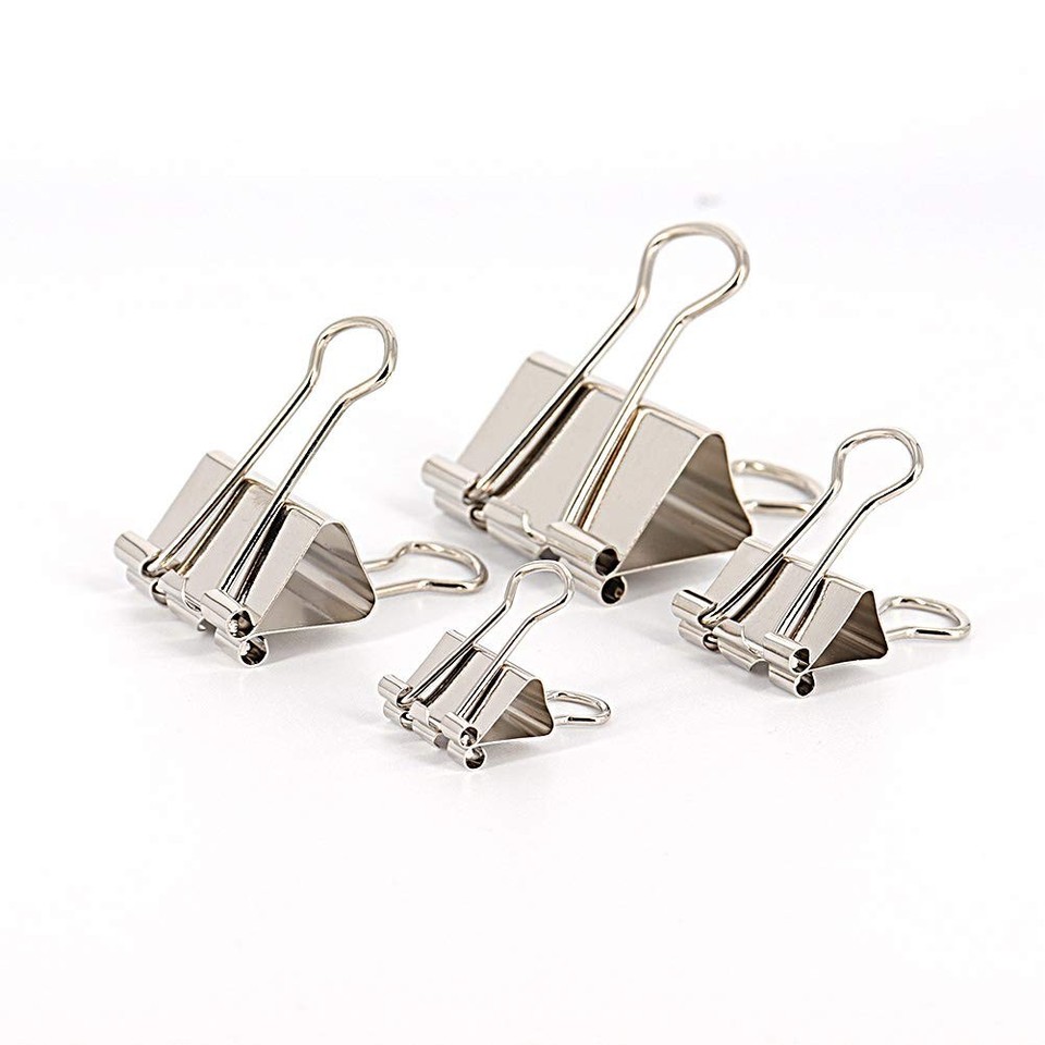 Binder Paper Clips, Assorted Sizes Set (Mini, Small, Medium, Large) for ...