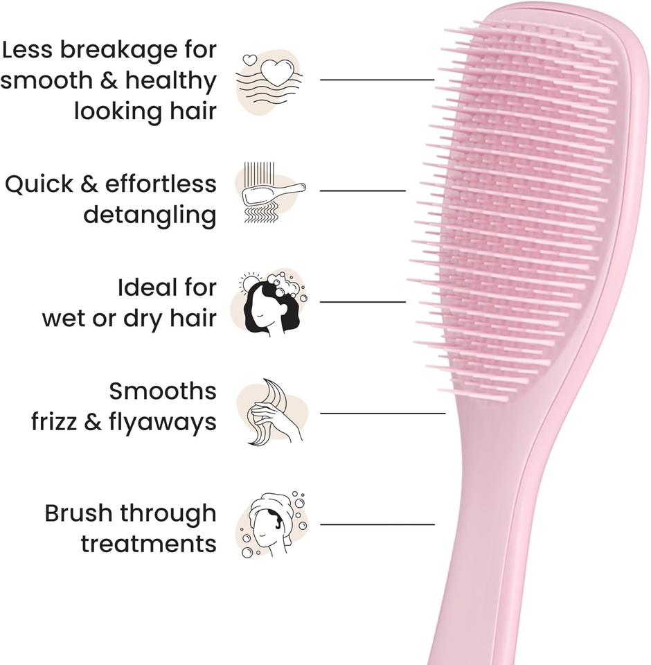 Tangle Teezer Wet Detangler Hairbrush - Millennial Pink | eBay Australia