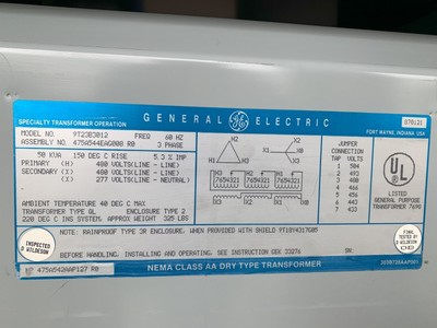 Transformers - 3 Phase Dry Type Transformer