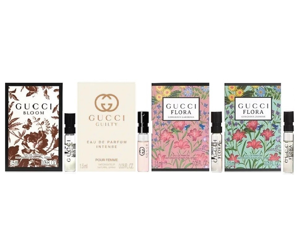4 x Gucci Flora Gorgeous Jasmine, Gardenia, Bloom Guilty EDP Intense ...