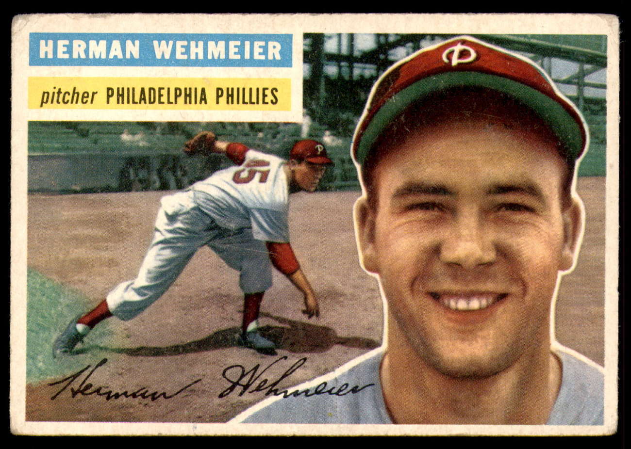 1956 Topps #78 Herm Wehmeier Very Good Phillies ID:236868 | eBay