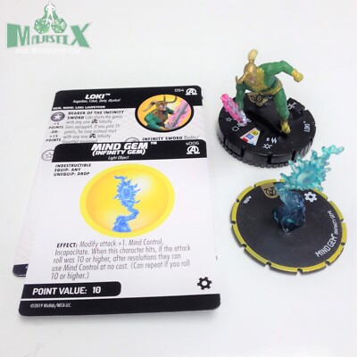 Heroclix Black Panther and the Illuminati set Loki #054 Super Rare fig ...
