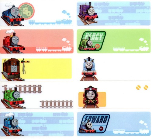 Large Thomas & Friends Personalised Name Stickers,Name Labels,46x15mm ...