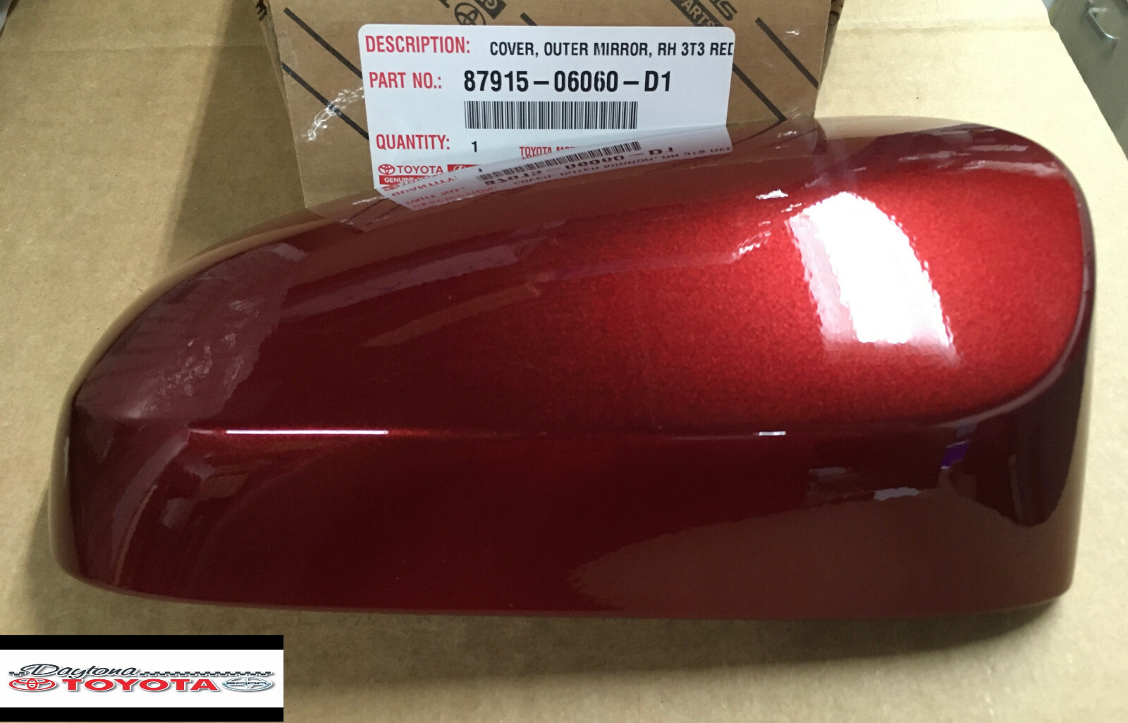 OEM TOYOTA CAMRY OUTER MIRROR COVER PASSENGER SIDE 87915-06060-D1 RED ...