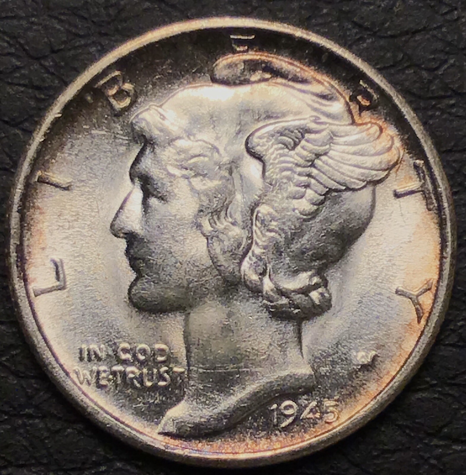 1945 S Mercury Dime MICRO S Variety RARE BU Uncirculated MS US 90% ...