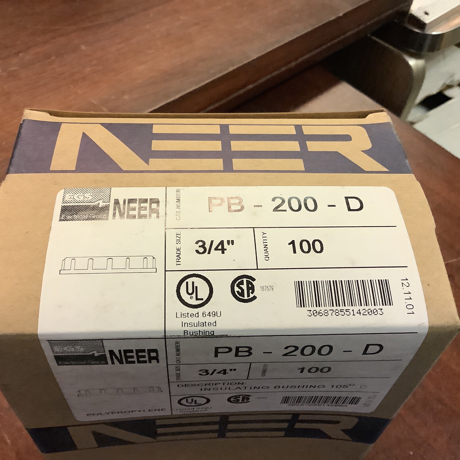 Neer 3/4” Insulated Plastic Bushing PB-200-D(100 count) | eBay