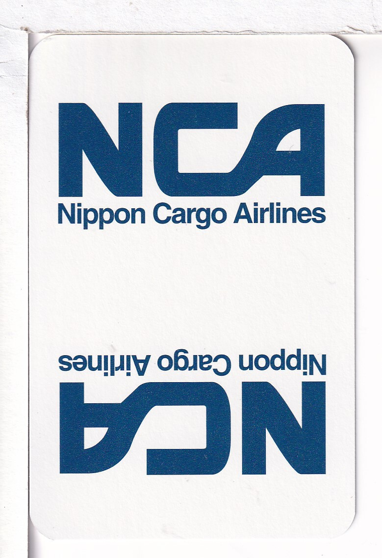 Single Airline Playing Card "Nippon Cargo, NCA 101 A" Chan/Mertens ...