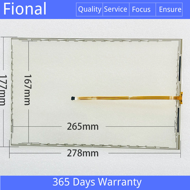 Touch Screen Panel Glass PanelView Plus 7 2711P-T12W22A9P-B+Overlay ...