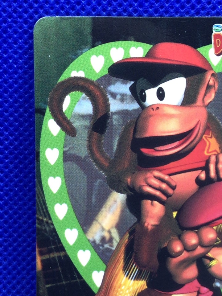 Dixie Diddy Super Donkey Kong 2 Card 1996 Bandai Nintendo No.69 rare F ...