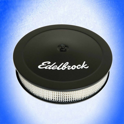 LUFTFILTER SCHWARZ 14" EDELBROCK 356 x 76 Chevrolet Dodge Ford Plymouth ...